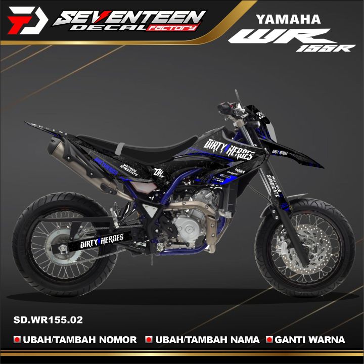 Stiker Decal full Body Yamaha WR155 SUPERMOTO Custom Desain | Lazada ...