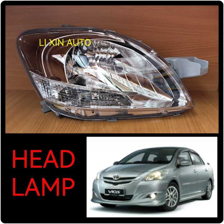 TOYOTA VIOS NCP93 2007-2012 HEAD LAMP HEAD LIGHT LAMPU BESAR DEPAN ...