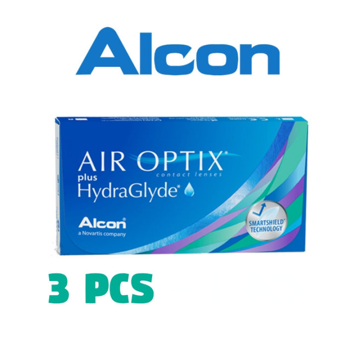 (3pcs) Alcon Air Optix Hydraglyde Plus Monthly Disposable Lenses | Lazada