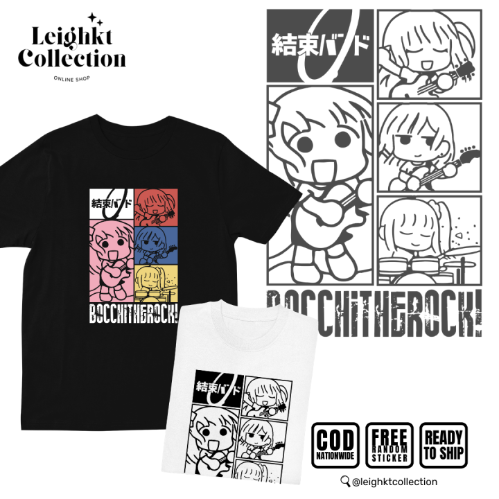 Bocchi the Rock! Anime Shirt 『Cotton Spandex』 Leighkt Collection ...