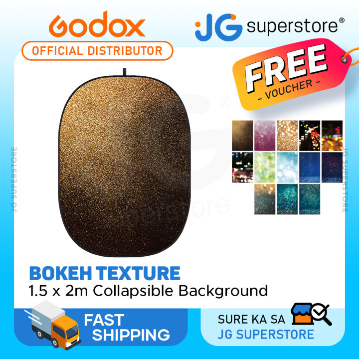 Godox Collapsible Backdrop 1.5 x 2m Bokeh Textured Easy Set Up with ...