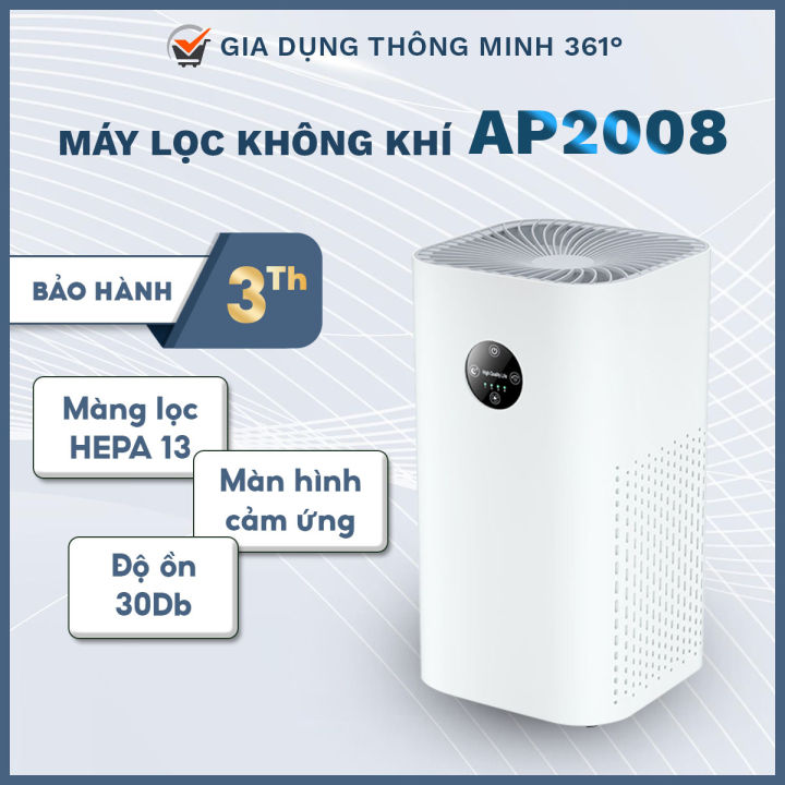 Máy Lọc Không Khí AP-2088 Diệt Khuẩn Bằng Bộ Lọc HEPA12 Cung Cấp Ion Âm ...