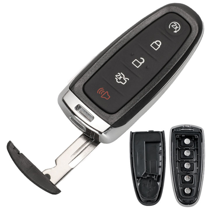 5 Buttons Black Replacement Car Remote Smart Key Shell for Ford ...