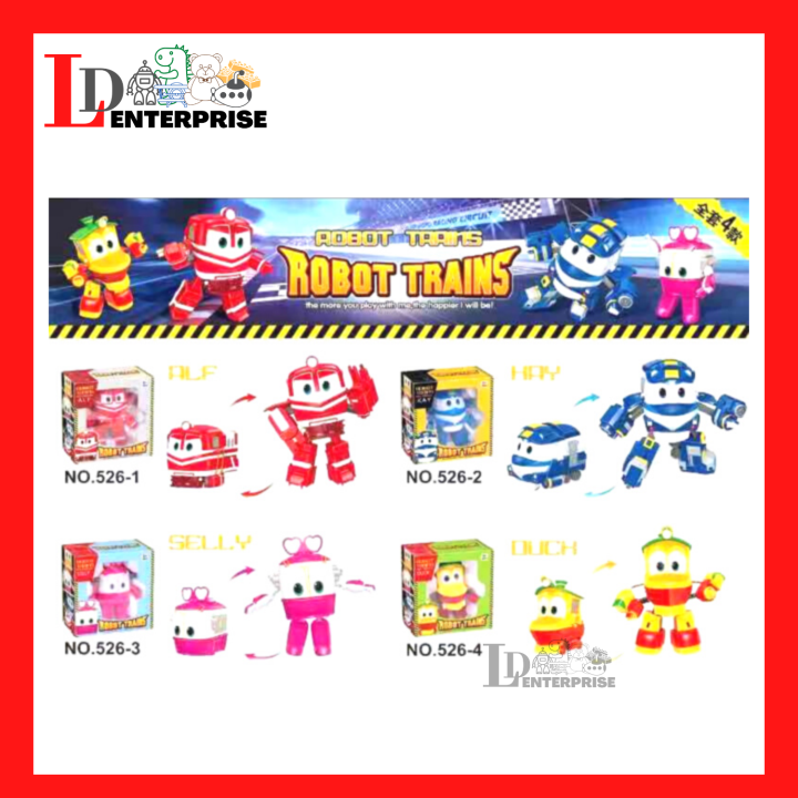 Robot Trains Transformation Anime Figures PVC RT Kay Alf Duck Selly ...