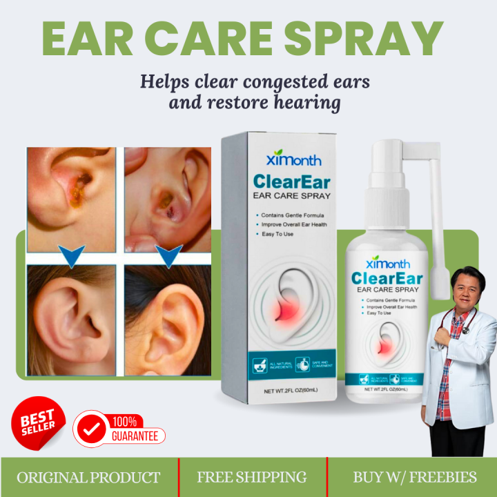 Original Ear Care Spray Fast Relief cure for earwax removal, Itchy Ears ...