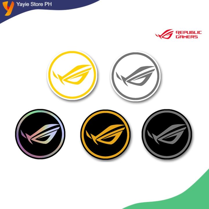 ROG - Republic of Gamers logo vinyl stickers for computer case fans ...