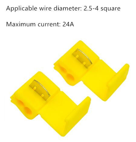 Yingke 10 cái dây điện đầu nối đầu cuối gấp mép khóa mối nối nhanh ...