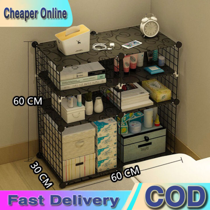 Cubes Book Shelf Cabinet Wardrobe Metal Net Hard Wire Frame Adjustable ...