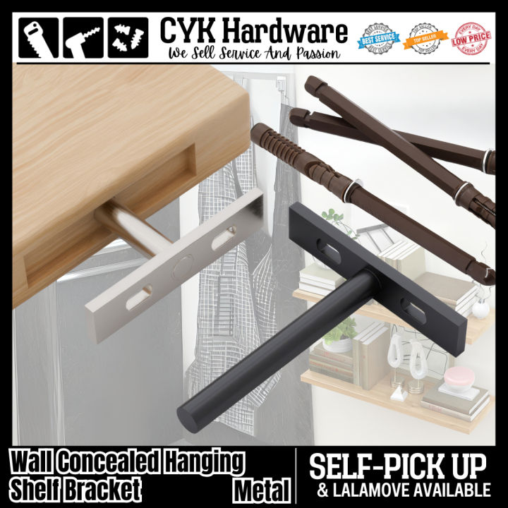 Heavy Duty Floating Hidden Shelf Support Concealed Invisible Shelf ...