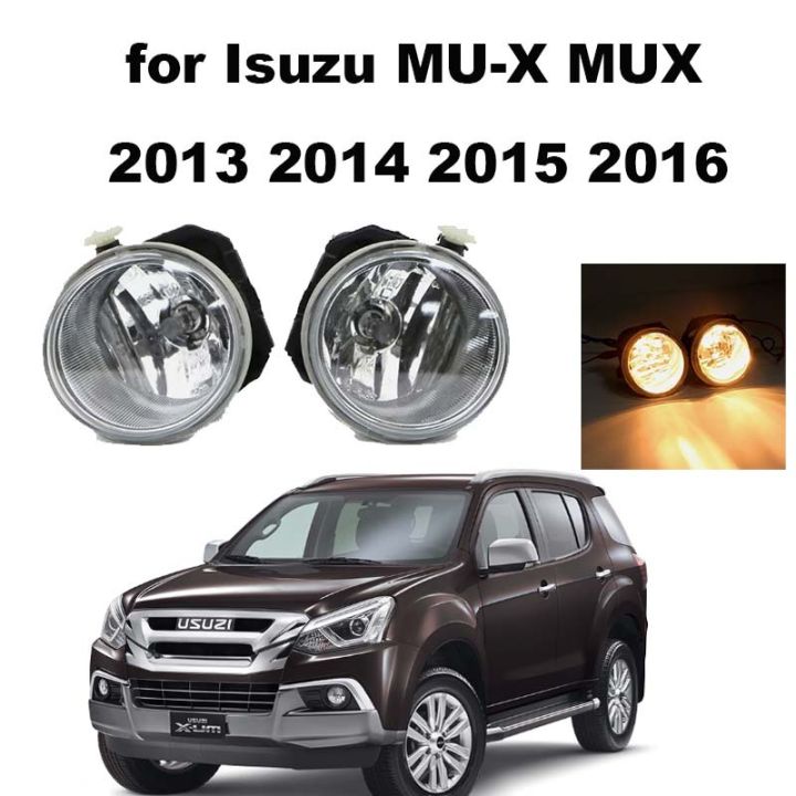 Fog Lamp Spot Light for Isuzu MU-X MUX 2013 2014 2015 2016 Clear Lens ...