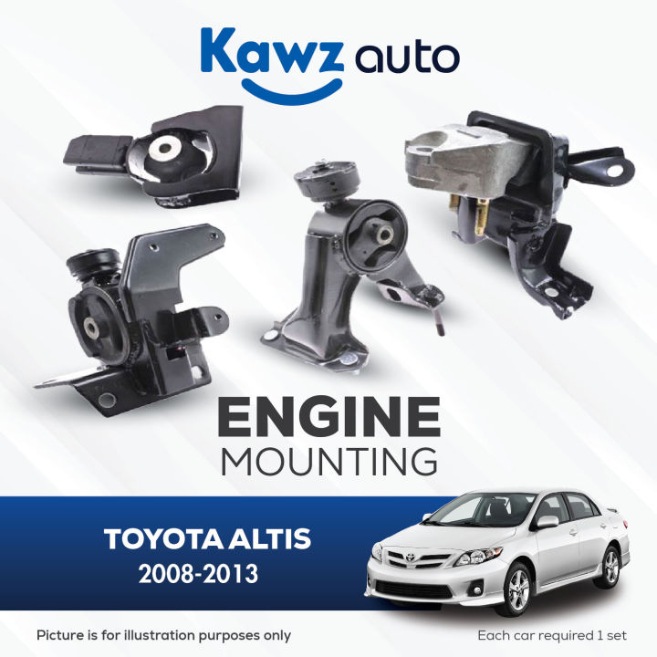 KAWZ TOYOTA ALTIS (2008-2013) ENGINE MOUNTING - [SET] | Lazada