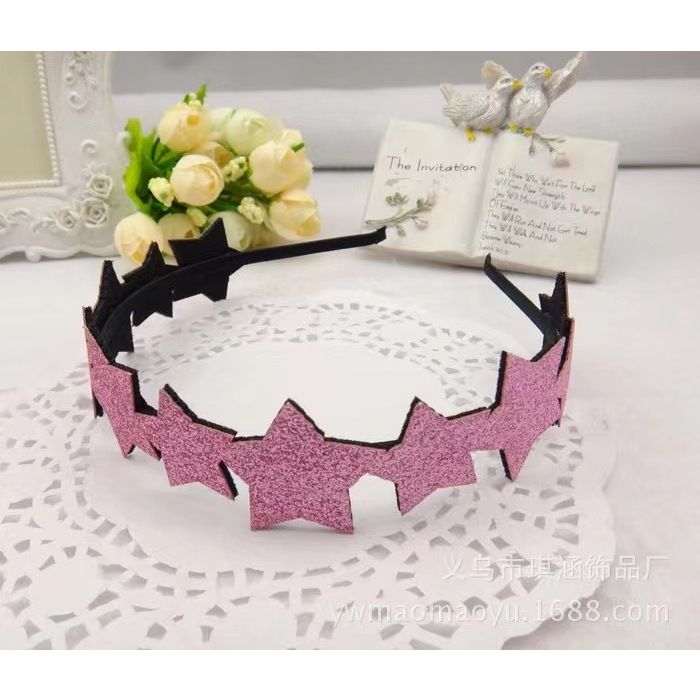 HYGGE - Bando Anak Bando Glitter Anak Motif Love Bintang Gaya Korea ...