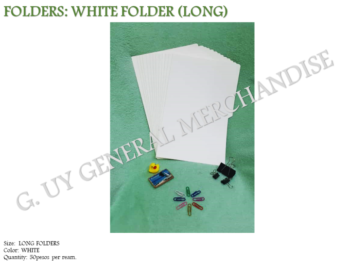 White Folder Long | Lazada PH