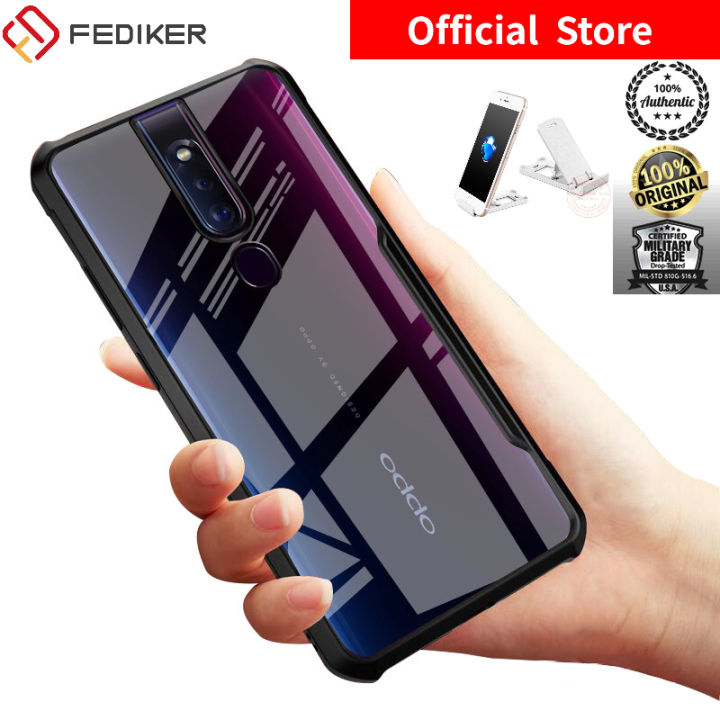 FEDIKER For OPPO F11/F11 Pro Hard Case【Hawk eye】Transparent Silica Gel ...