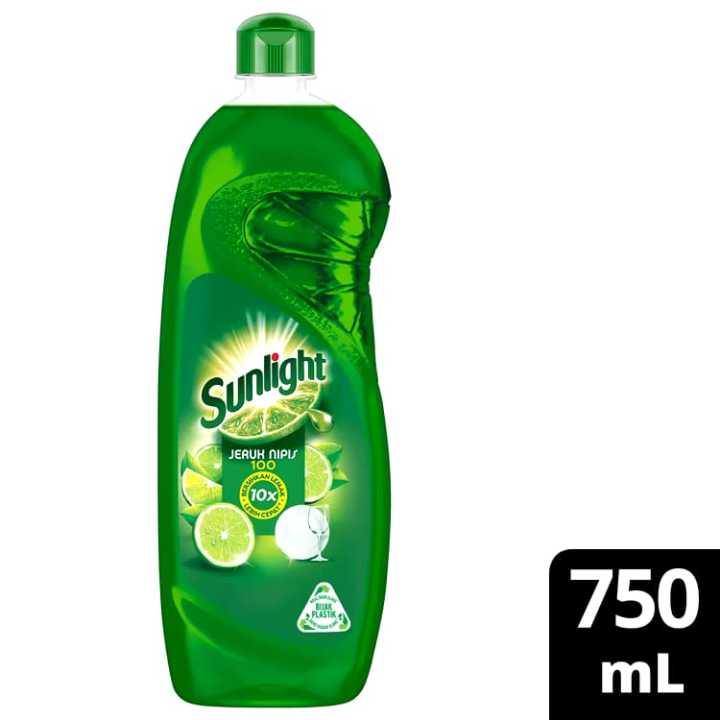 Sunlight Cairan Pencuci Piring Kemasan Besar Botol 750ml Jeruk Nipis | Lazada Indonesia