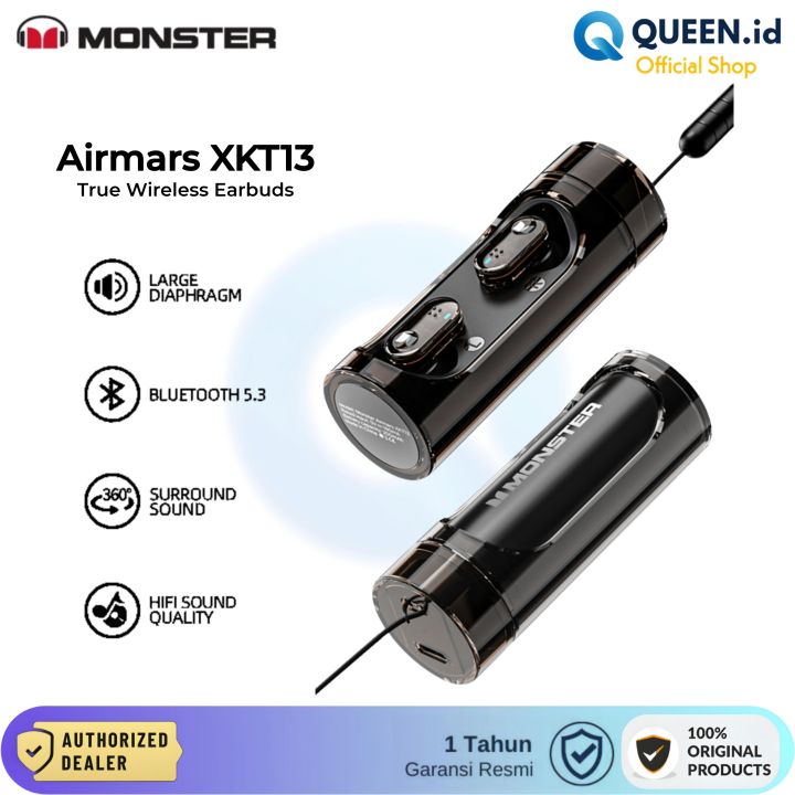 MONSTER XKT13 TWS True Wireless Earbuds Headset Bluetooth 5.3 HiFi ...