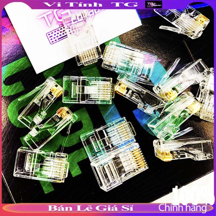 Đầu bấm dây cáp mạng LAN RJ45 - Hạt mạng RJ45 Chống nhiễu | Lazada.vn