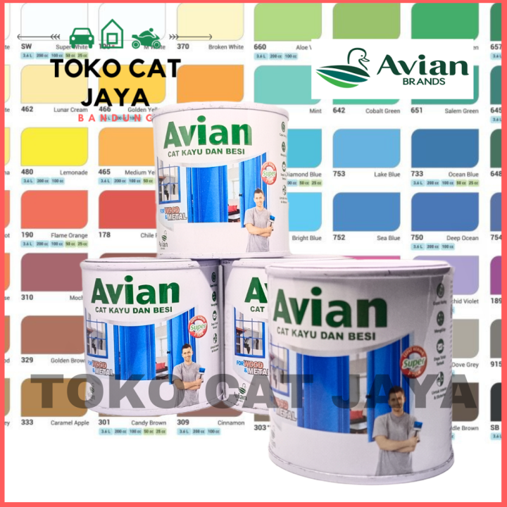 Cat AVIAN Cat Kayu Besi 200cc/ 200mL / Warna Lengkap | Lazada Indonesia
