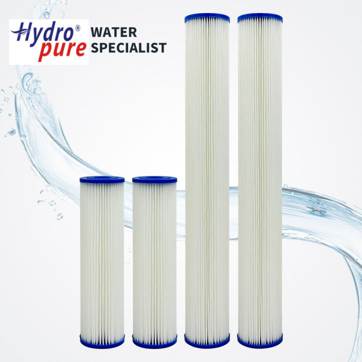 Pleated Washable Reusable Water Filter 10SL 20SL Inches Slim 5 Micron ...
