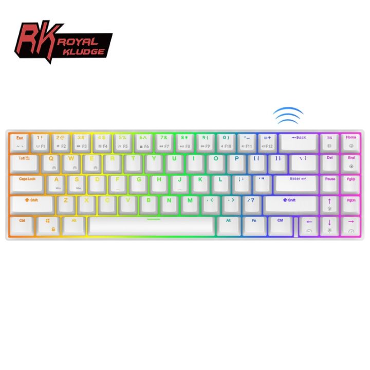 Royal Kludge RK71 Bluetooth Wireless Mechanical Keyboard 70% RGB ...
