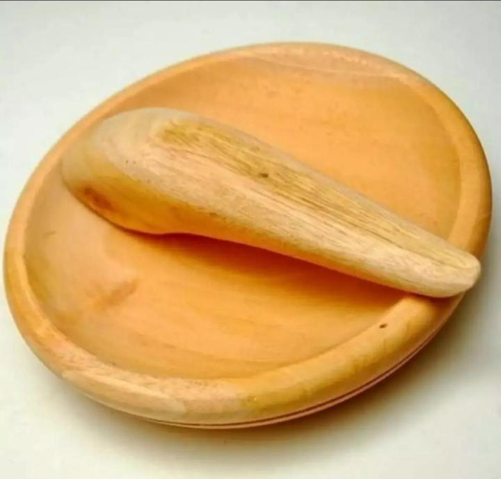 Cobek kayu + ulekan SET | Lazada Indonesia