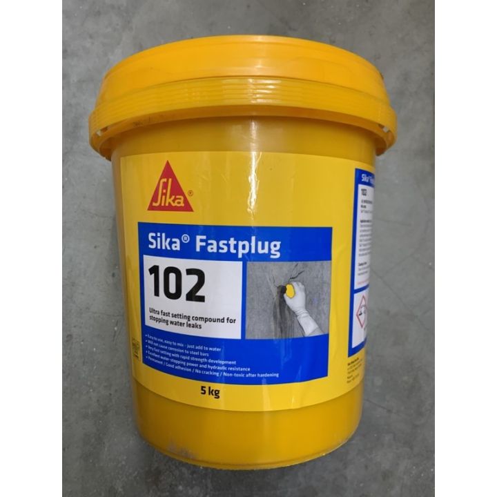 SIKA FASTPLUG 102 (5KG) ULTRA FAST SETTING COMPOUND FOR STOPPING WATER ...