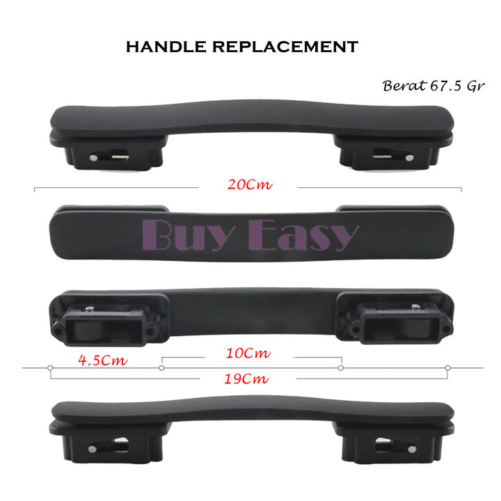 Handle Koper bahan Rubber PVC | handle Tanam | Handle Lojel panjang 20 ...