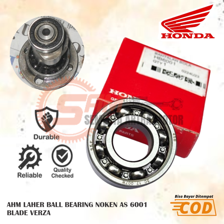 Laher AHM 6001 Ball Bearing Noken As Original Motor Honda Blade Verza ...