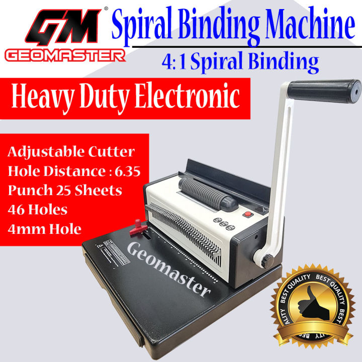 Heavy Duty Electronic Spiral Binding 4:1 Spiral Binding , Coil Binding Machine - Spiral Comb ...