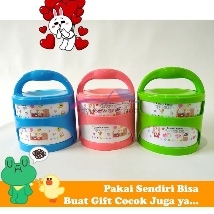 Rantang Lunch Box Hommy Nikita Susun 2 | Lazada Indonesia