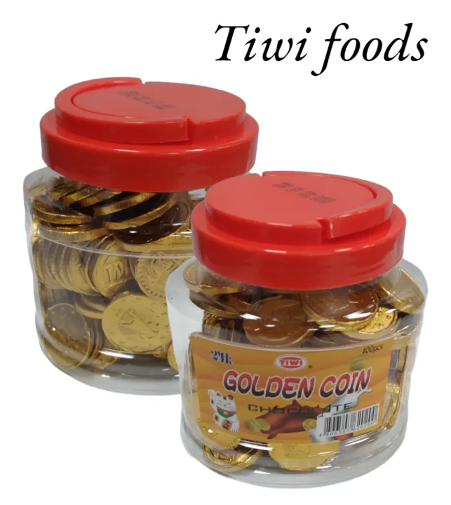 Tiwi 24K Golden Coin Chocolate 100 pcs | Lazada PH