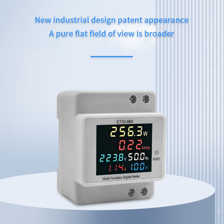 220VAC 45-65Hz Single Phase Energy Counter Meter Electric Voltage ...