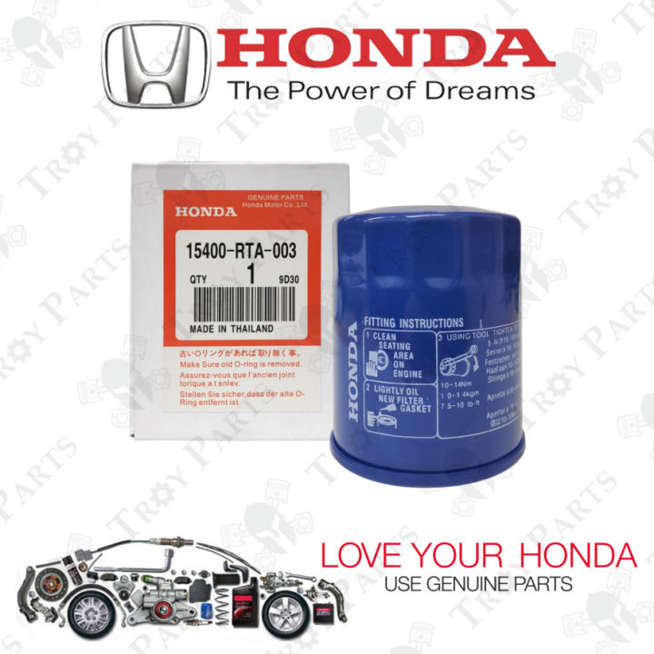 Original Honda Oil Filter (15400-PLC-003 / 15400-RTA-003) for Many Type of Honda Cars- City ...