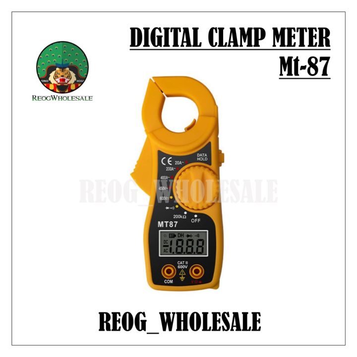 Digital Clamp Meter MT87 Tang Ampere Multimeter MT-87 Kabel Tester Ukur ...