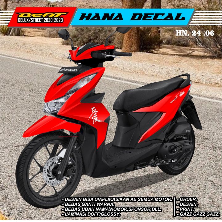 (COD) TERBARU Decal Sticker Honda Beat DELUXE STREET 2020 2021 2022 ...