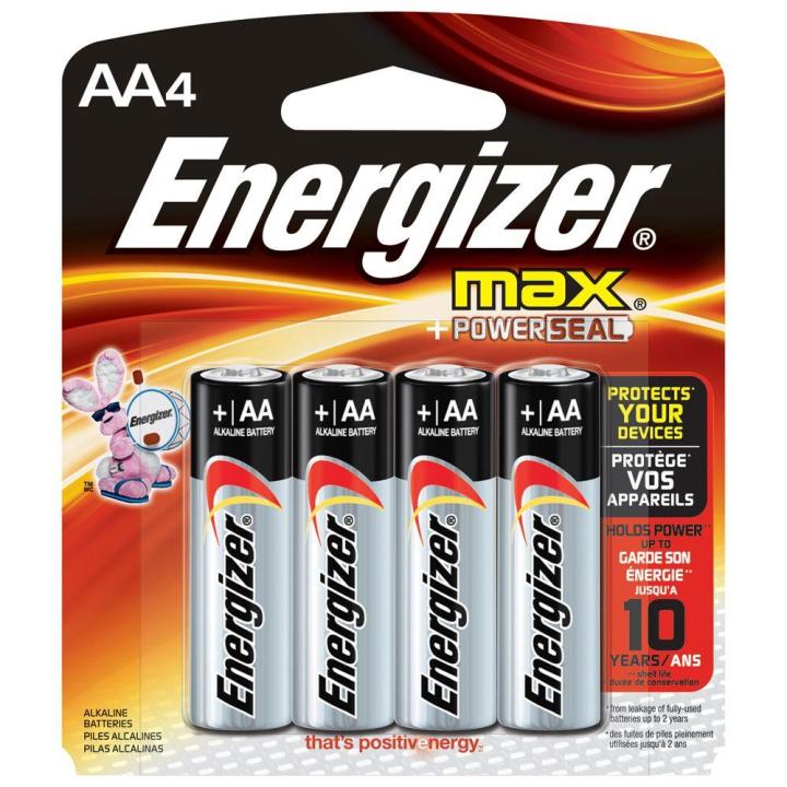 Energizer Size AA (4 pcs / card) Max Alkaline Battery ~ 2 cards / 3 ...