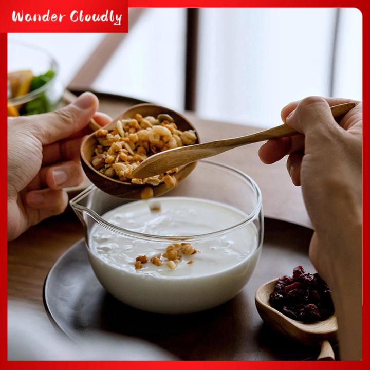 Wander Cloudly High Borosilicate Glass Matcha Bowl with Spout Unique ...