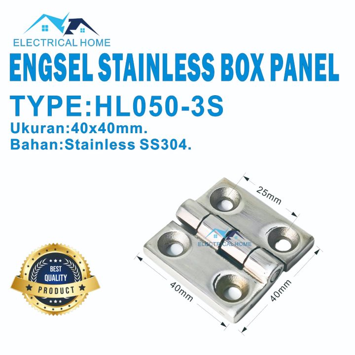 Engsel Stainless (40x40mm) SS304 Box Panel HL050-3S/CL218-3 | Lazada ...