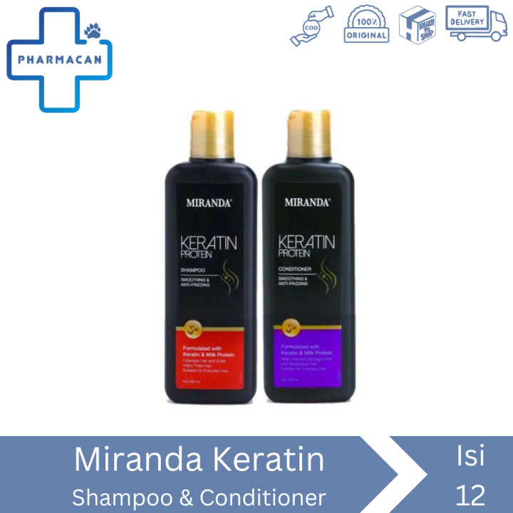 Miranda Keratin Protein Series - Shampoo Conditioner Spray | Sampo ...