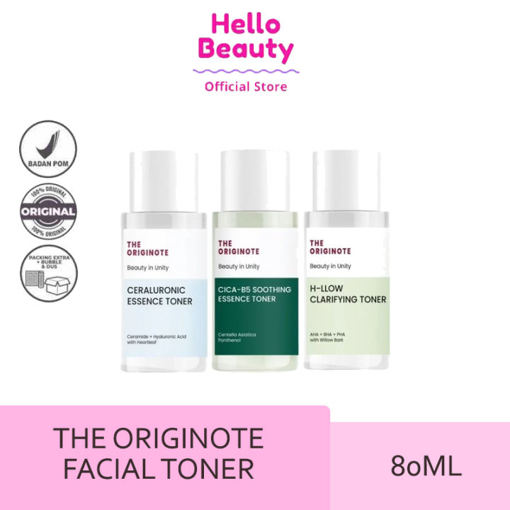The Originote H-llow Clarifying | Ceraluronic Essence Toner 80ml ...