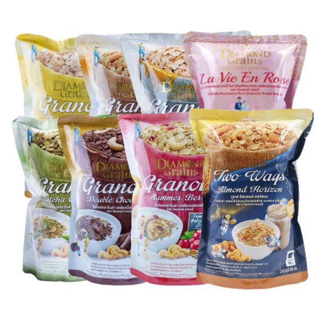 Diamond grains 220 กรัม ครบรส กราโนล่า ไดมอนส์เกรนส์ Granola | Lazada.co.th