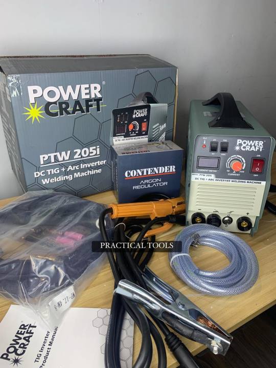 POWERCRAFT DC TIG + ARC Inverter Welding Machine PTW 205i | Lazada PH