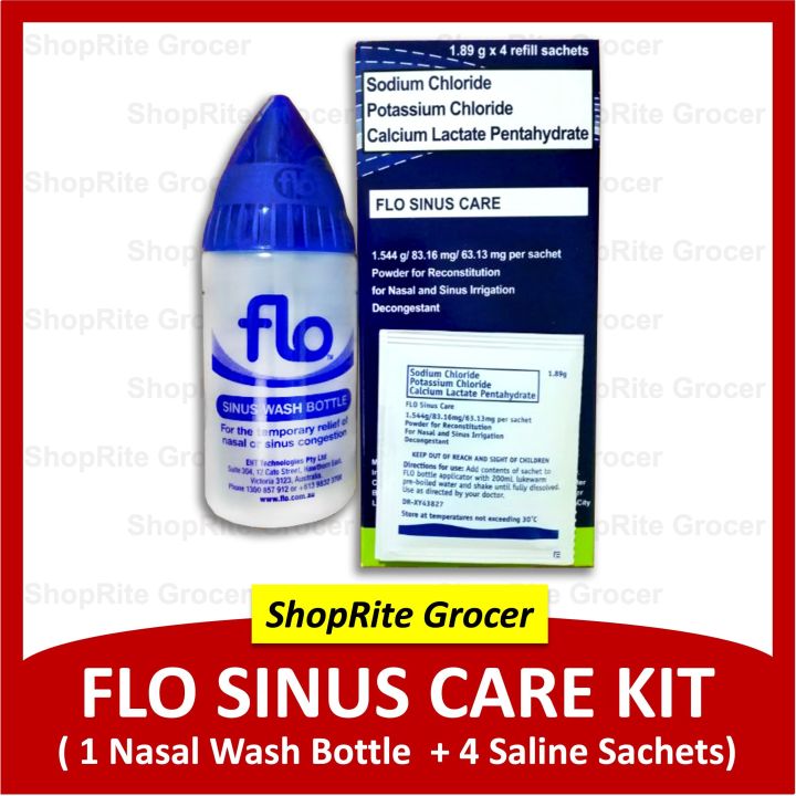 Flo Sinus Care Kit (Nasal Wash bottle / Sinus Irrigation / Neti Pot Set ...