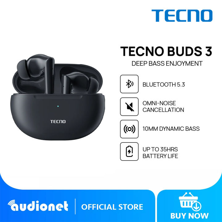 Tecno Buds 3 TWS Earbuds | Powerful Bass Booster | Omni-Noise ...