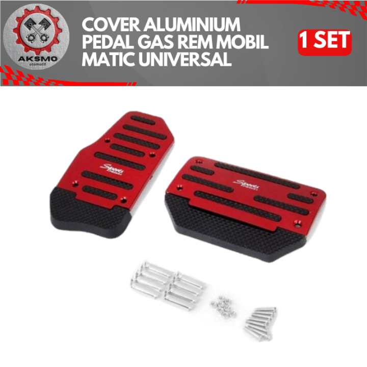 Cover Aluminium Pedal Gas Rem Mobil Matic Universal | Lazada Indonesia