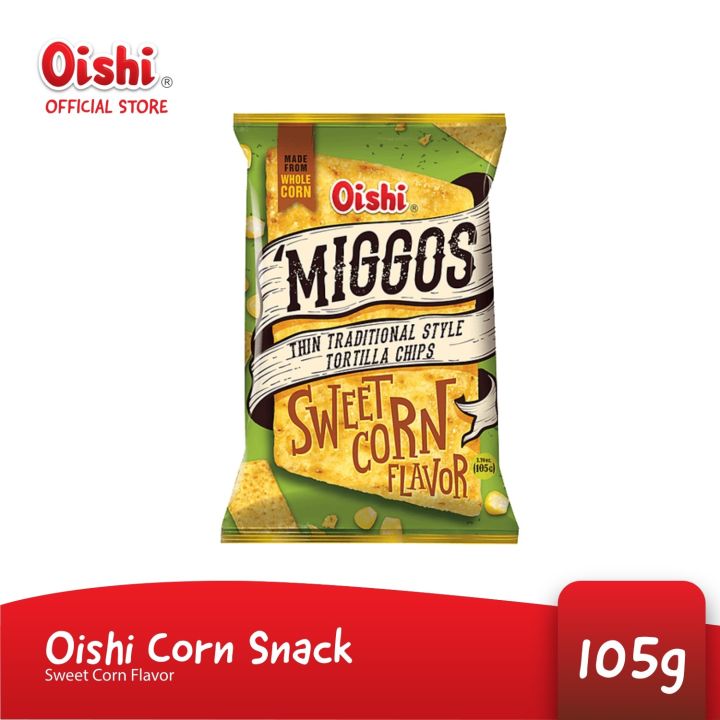 Oishi 'MIGGOS Sweet Corn Flavor 105g | Lazada PH