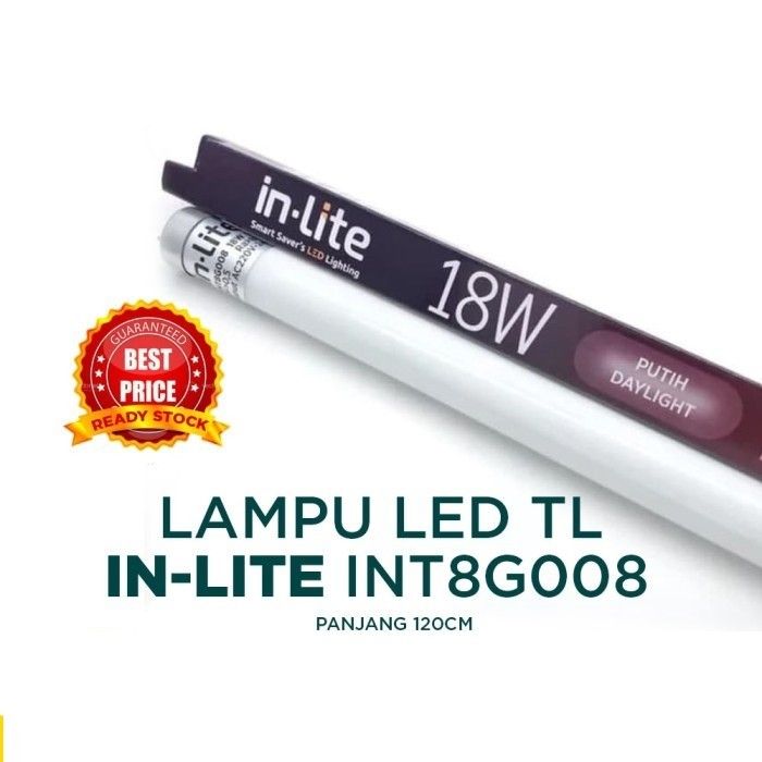 18W 18 Watt Lampu TL LED IN LITE T8 IN LITE LED T8 INLITE T8 INLITE LED ...