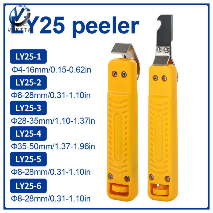 VOKTTA Small Yellow Knife 4-16MM Cable Stripper Stripper Stripper Wire ...