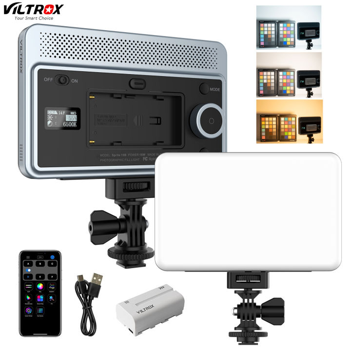 VILTROX Sprite 15B LED Video Light Photography Fill Light On-camera ...