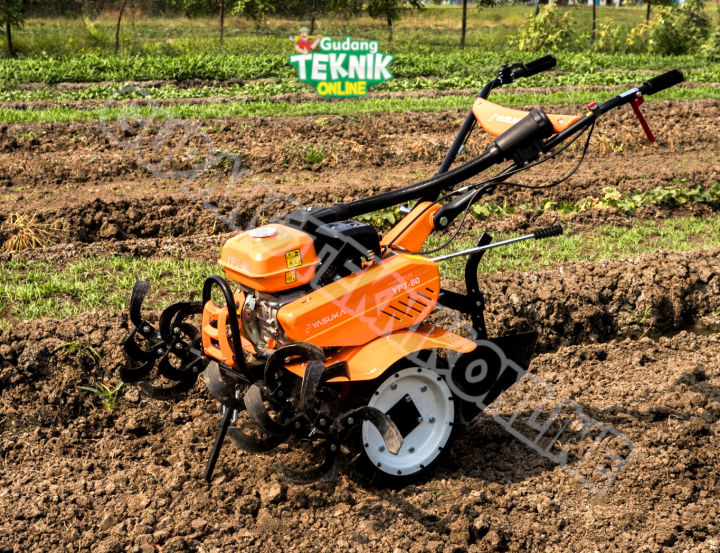 PROMO Mesin Traktor Mini Cultivator YASUKA YPT80 Model VBELT / Mesin Bajak Sawah Basah Kering ...